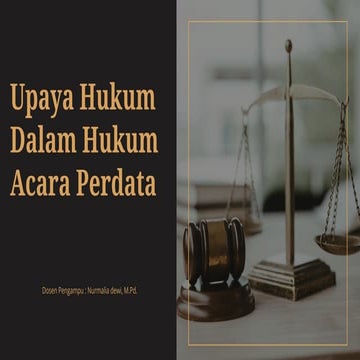 Upaya Hukum dalam Hukum Acara Perdata, Hukum Perdata | PDF