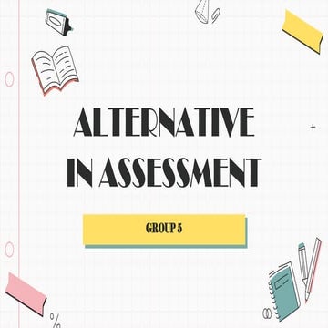 Tugas pengajaran Alternative In Assessment .pptx