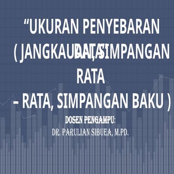 ( JANGKAUAN, SIMPANGAN RATA – RATA, SIMPANGAN BAKU ) | PPTX