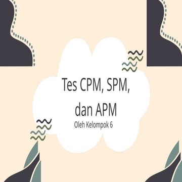 tes intelegensi psikologi cpm, spm, APM .pptx