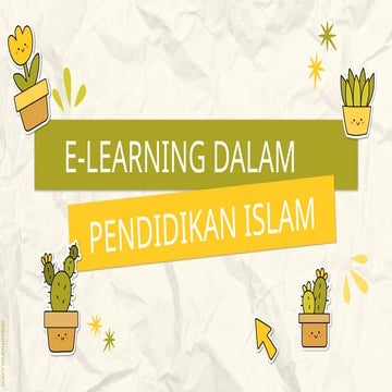 Ppt Kelompok 7 Pptx E Learning Dalam Pendidikan Pptx