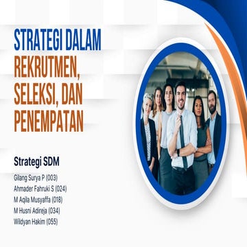 PPT KELOMPOK 7 STRATEGI SDM MATA KULIAH SDM | PDF