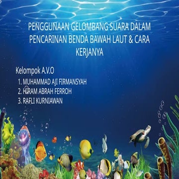PPT Dunia Bawah Laut Kelompok AVO Smkn35 | PPTX