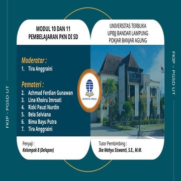 PPT Pembelajaran PPKN di SD Modul 10 UT.pptx
