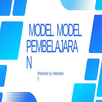 PPT KELOMPOK IV MODEL PEMBELAJARAN.pptx