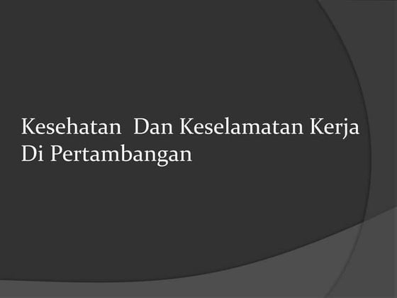ppt pertambangan | PPTX