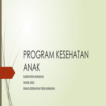 power point program kesehatan anak 2023. | PPTX