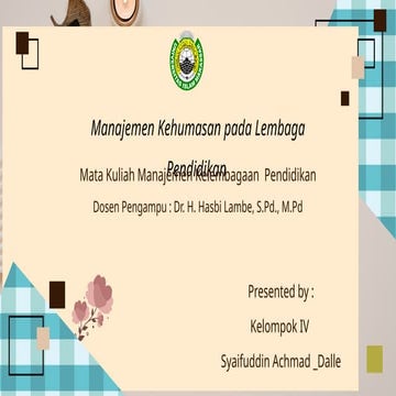ppt Klp. 2 Manajemen Kehumasan Pada Lembaga Pendidikan.pptx