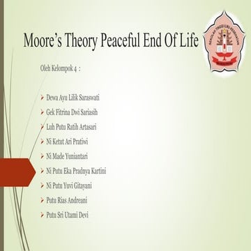 Ppt klp 4, moore's theory | PPTX