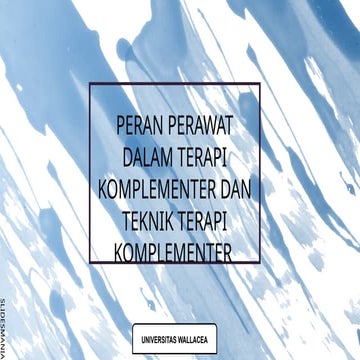 PPT KLP 9 TERAPI KOMPLEMENTER-1.pptx terapi komplementer petan perawat | PPTX