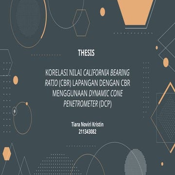 Korelasi CBR lapangan dan Dynamic Cone Penetrometer.pptx