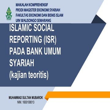 islamic social reporting | PPTX