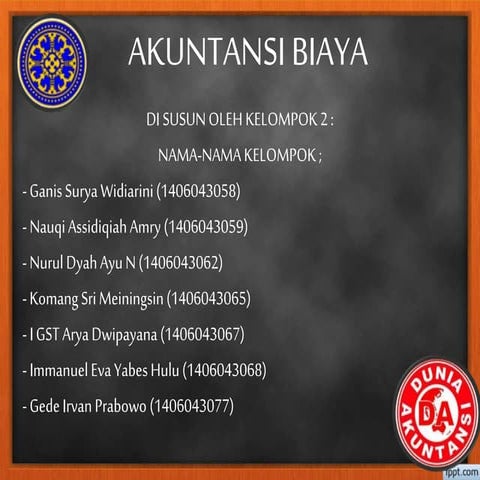 Ppt konsep,klasifikasi biaya,arus biaya,dan laporan keuangan | PPTX
