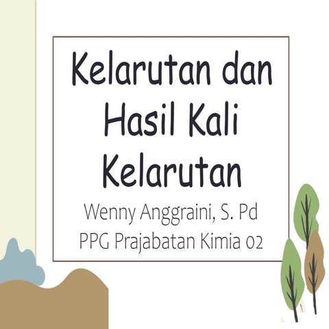 PPT KSP kimia kelas 11 SMA Kurikulum Merdeka | PPTX
