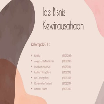 ppt kwu- Ide bisnis kewirausahaan | PPTX