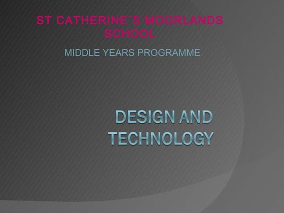 Design in the IB Middle Year Program (MYP) | PDF