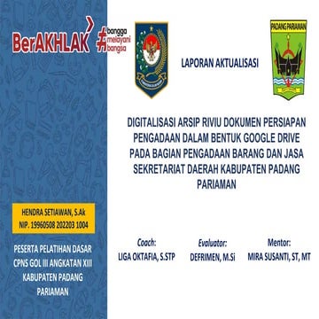 PPT Rancangan contoh rancangan aktualisasi rancangan aktualisasi | PPTX