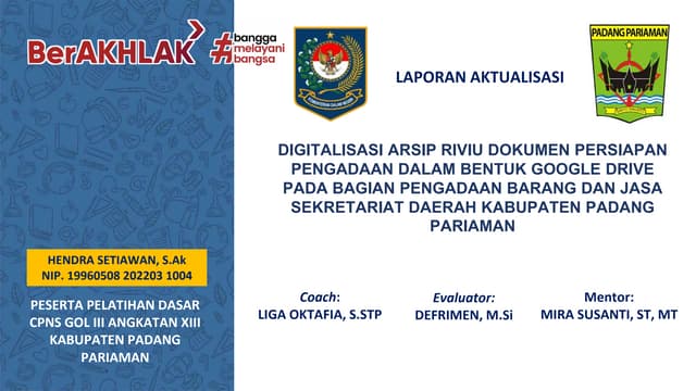 Rancangan Aktualisasi Latsar CPNS Kementerian Agama 2025.pptx