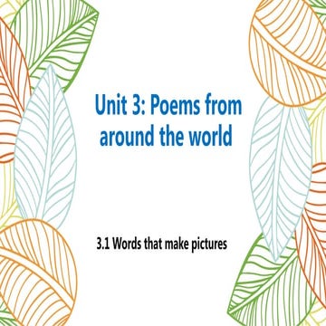 Dancing Poinciana, Figurative Languages | PPTX