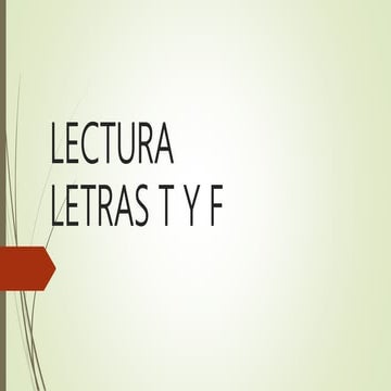 Ppt lectura de silabas y palabras t y f clase 2 | PPTX