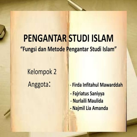 pengantar studi islam | PPTX