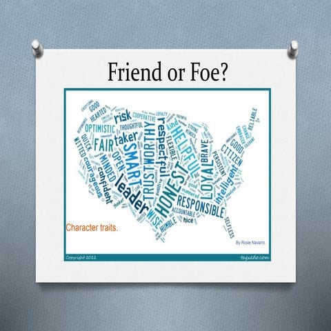friend or foe, forming verb opposites. | PPT