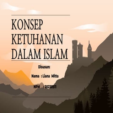 PPT LIANA MITTA _ KONSEP KETUHANAN DALAM ISLAM.pptx