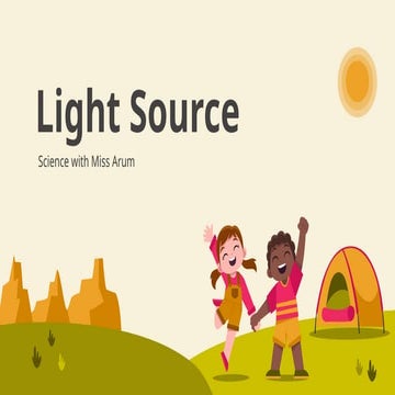 ppt light source.pptx cambridge sd kelas 4 | PPTX