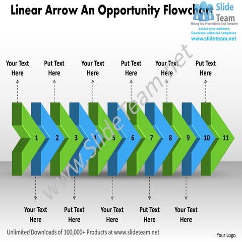Ppt linear arrow critical path analysis business power point templates ...