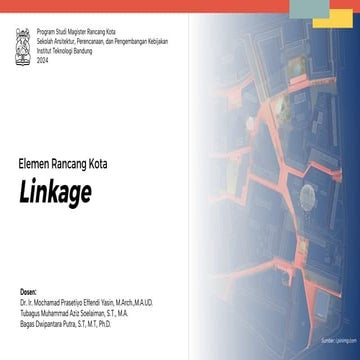 Urban Design Studio 1_Linkage Elements__ | PDF