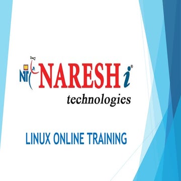 Linux Online Training NareshIT | PPTX