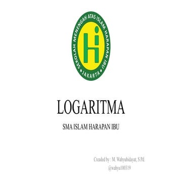 Ppt Eksponen Materi Dasar Logaritma Pptx