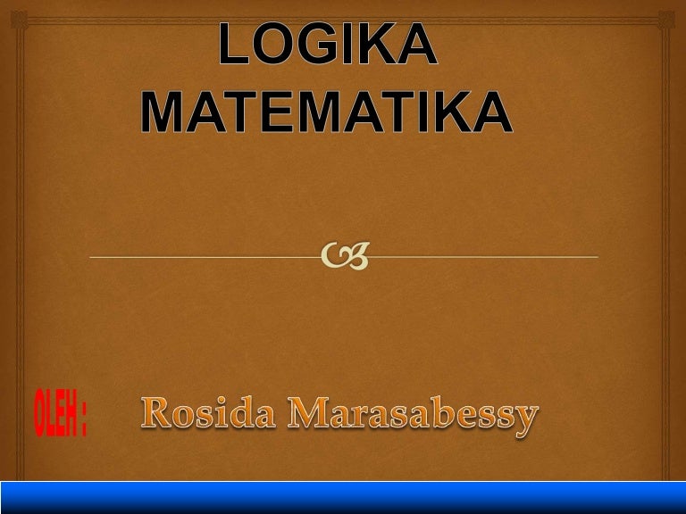 Logika Matematika Ppt