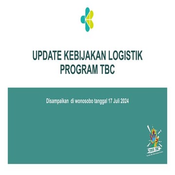 Materi Logistik Program Penanggulangan TBC | PPTX