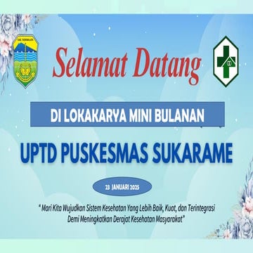 PPT LOKBUL JANUARI 2025 launching ilp puskesmas dan pustu | PPTX