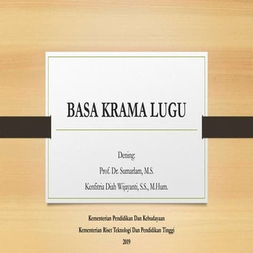 Ppt m2 kb3 CERITA WAYANG MAHABARATA LAKON BIMA BUNGKUS | PPT
