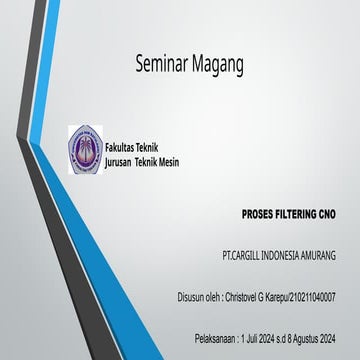 PPT Magang Christo (2) (1)PPT Magang Christo (2) (1) | PPTX