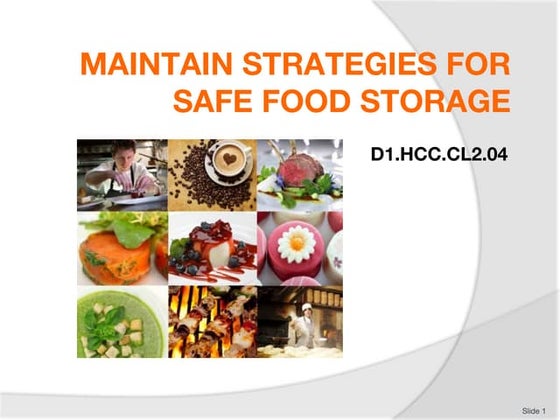 Chapter 15 Staff Food Safety Training | PPT