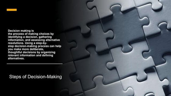Teaching The Decision Making Process for High School Students | PPTX ...