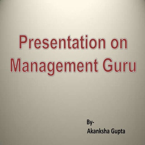 Ppt management day | PPTX