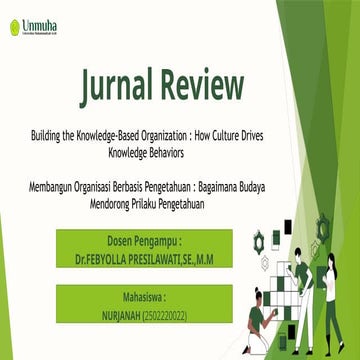 NURJANNAH (Building the Knowledge-Based Organization : How Culture ...