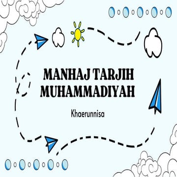 PPT Manhaj tarjih Muhammadiyah yang menarik | PDF