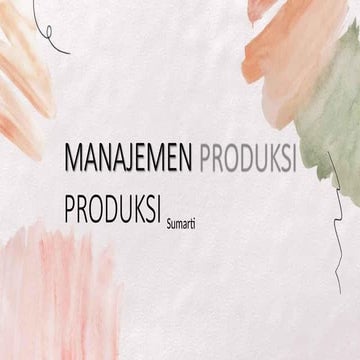 Manajemen Produksi Broadcasting dan Perfilman | PPTX