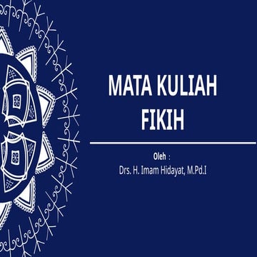 PPT MATA KULIAH FIKIH IMAM HIDAYATT.pptx