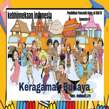 PPT MATERI KEBERAGAMAN BUDAYA .pdf kelas 7 . | PDF