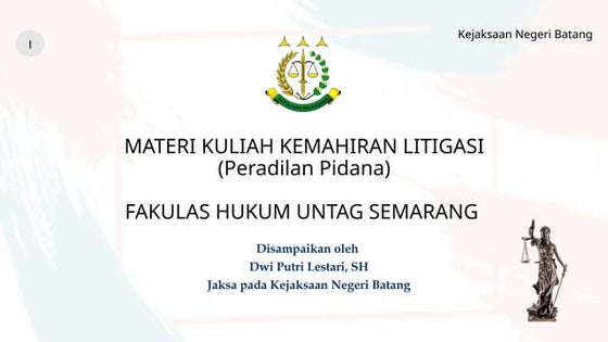 Hukum acara perdata - Putusan hakim (Idik Saeful Bahri) | PPTX