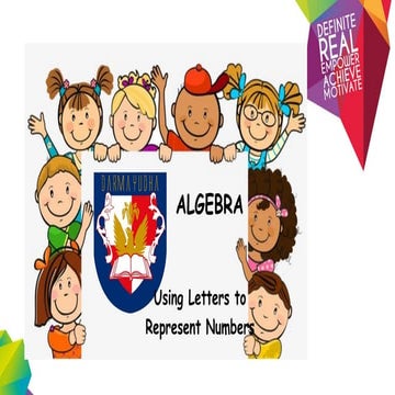 PPT Maths Algebra - Using Letters to Represent Numbers - add n subtract.pdf