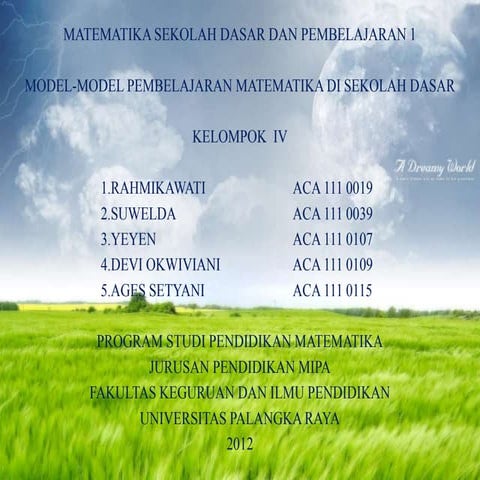 Matematika SD & Pembelajaran I | PPTX