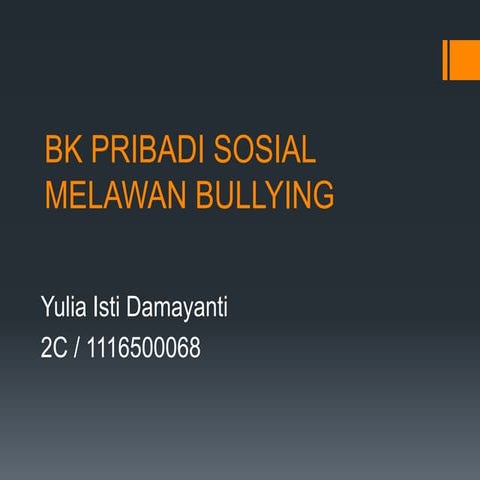 Ppt melawan bullying | PPTX