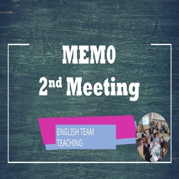 Studying memo, purpose, generic structure | PPTX
